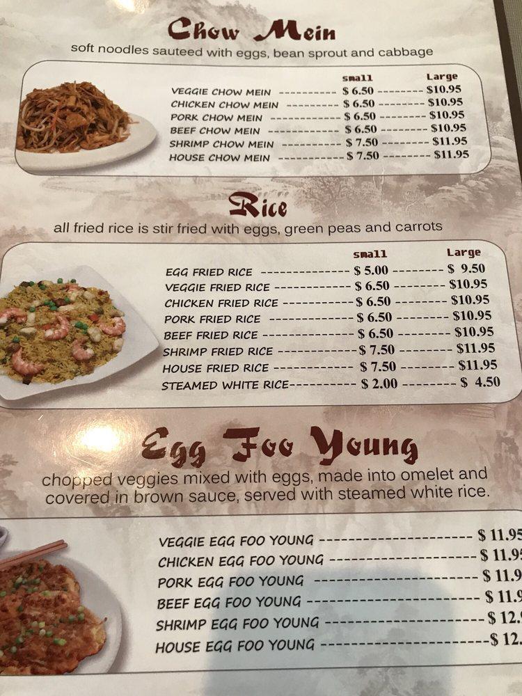 Menu at Chinatown Restaurant, Coeur d'Alene