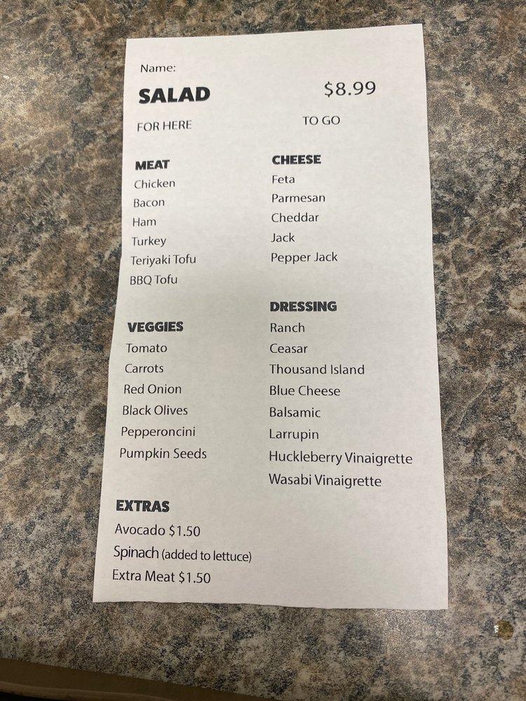 Menu at McIntosh Farm Country Store restaurant, Arcata