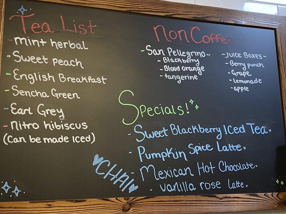 Menu at Curious Toast Cafe, Albuquerque