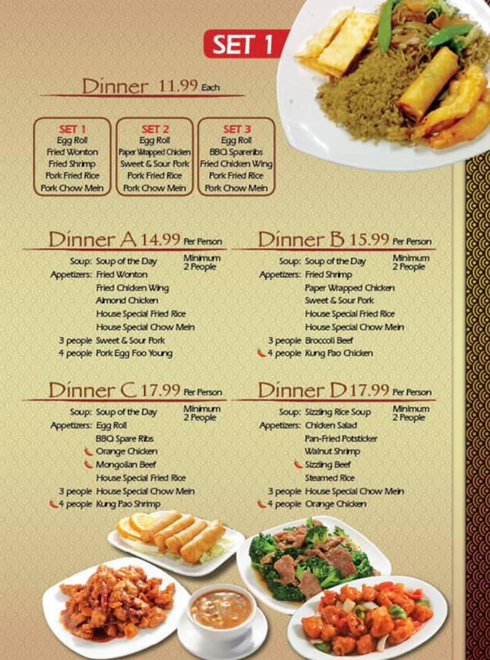 Menu at Four Seasons Chinese Restaurant, Clovis
