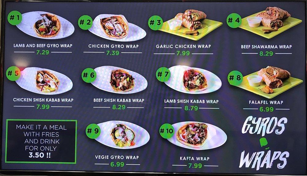 Menu at Gyros Plus restaurant, Everett