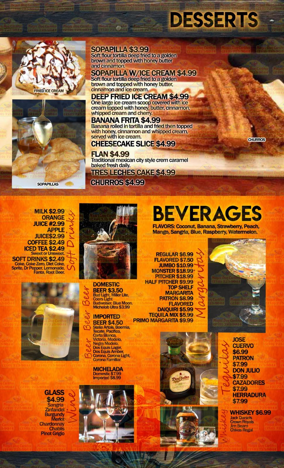 Menu at Guadalajara Mexican Grill of Franklin restaurant, Franklin