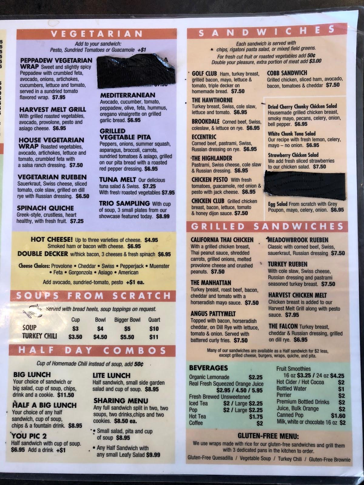 Menu at Half Day Cafe, Rochester Hills