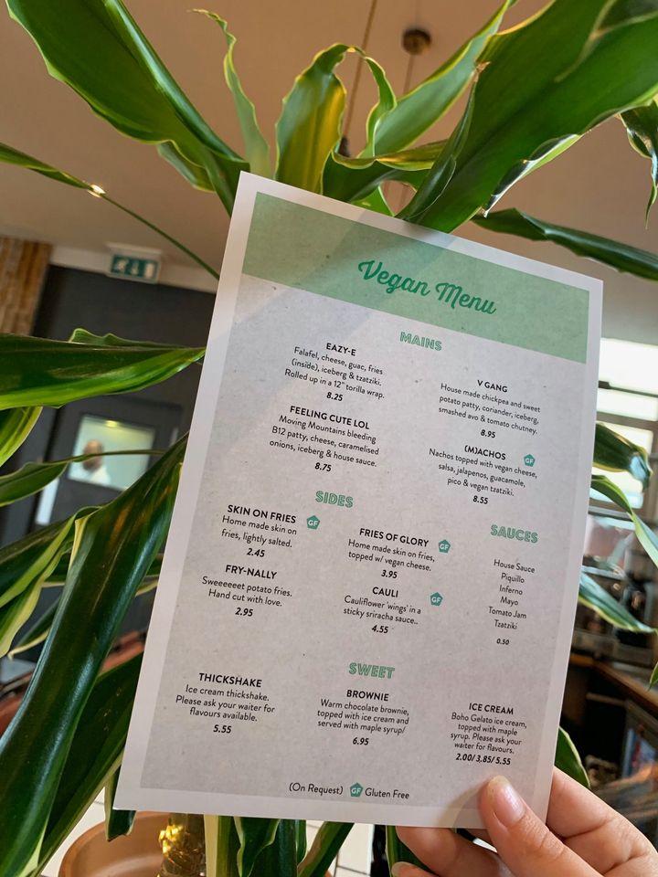 Menu at The Woods restaurant, Worthing