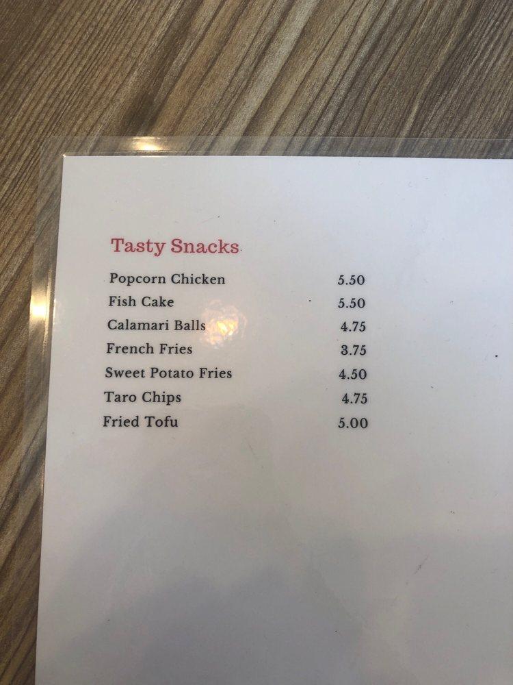 Menu at Bobacraft cafe, Alhambra