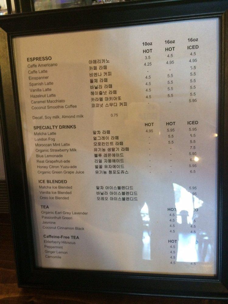Menu at Hey Hi Hello(H) Cafe & Food, Burnaby