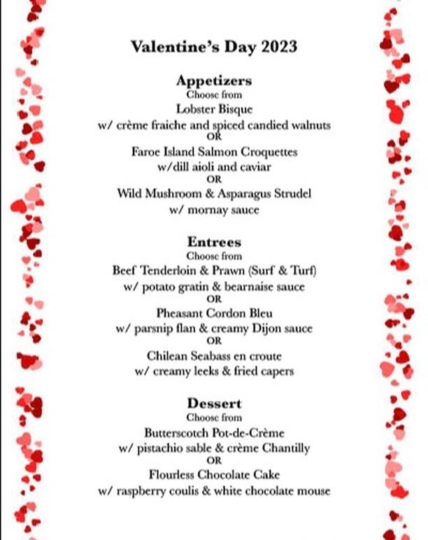 Menu at Le Voltaire French Restaurant, Omaha