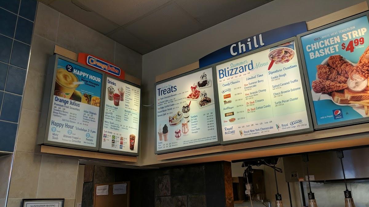 Menu at Dairy Queen Grill & Chill fast food, Hendersonville, Asheville ...