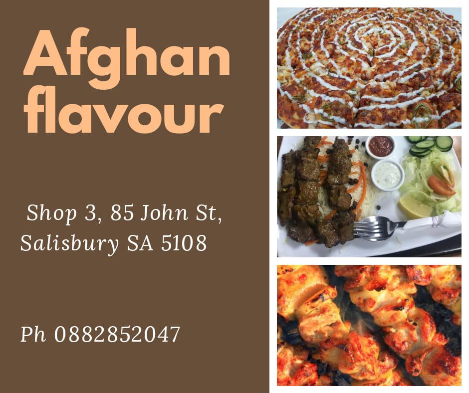 Menu at Afghan Flavour restaurant, Salisbury