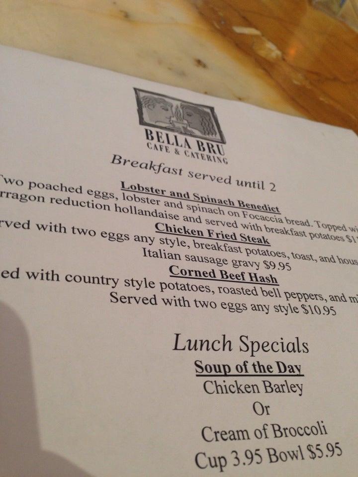 Menu at Bella Bru Cafe, Sacramento, Natomas Blvd Suite 100