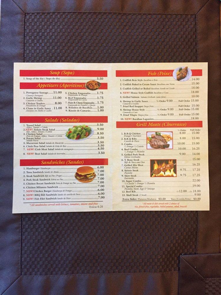 Menu at Costa's Barbeque & Grill Restaurant, Elizabeth