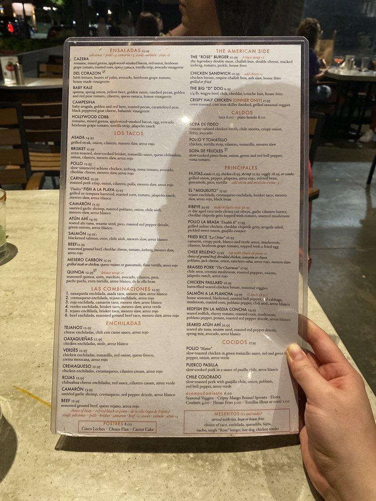 Menu at Mesero - Clearfork pub & bar, Fort Worth