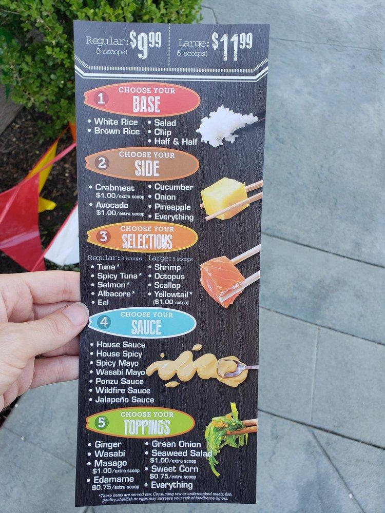 Menu at Pokeland Extra restaurant, Redding