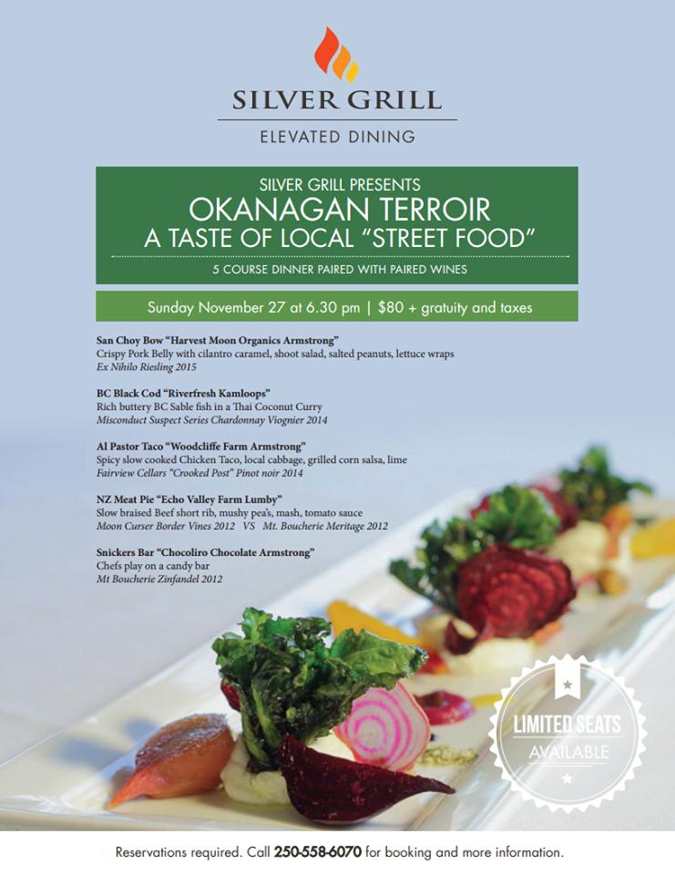 Menu at Silver Grill Restaurant, Vernon