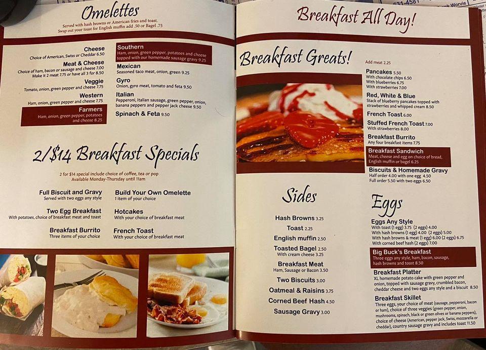 Menu at Deerfield Inn Restaurant & Catering, Deerfield Township