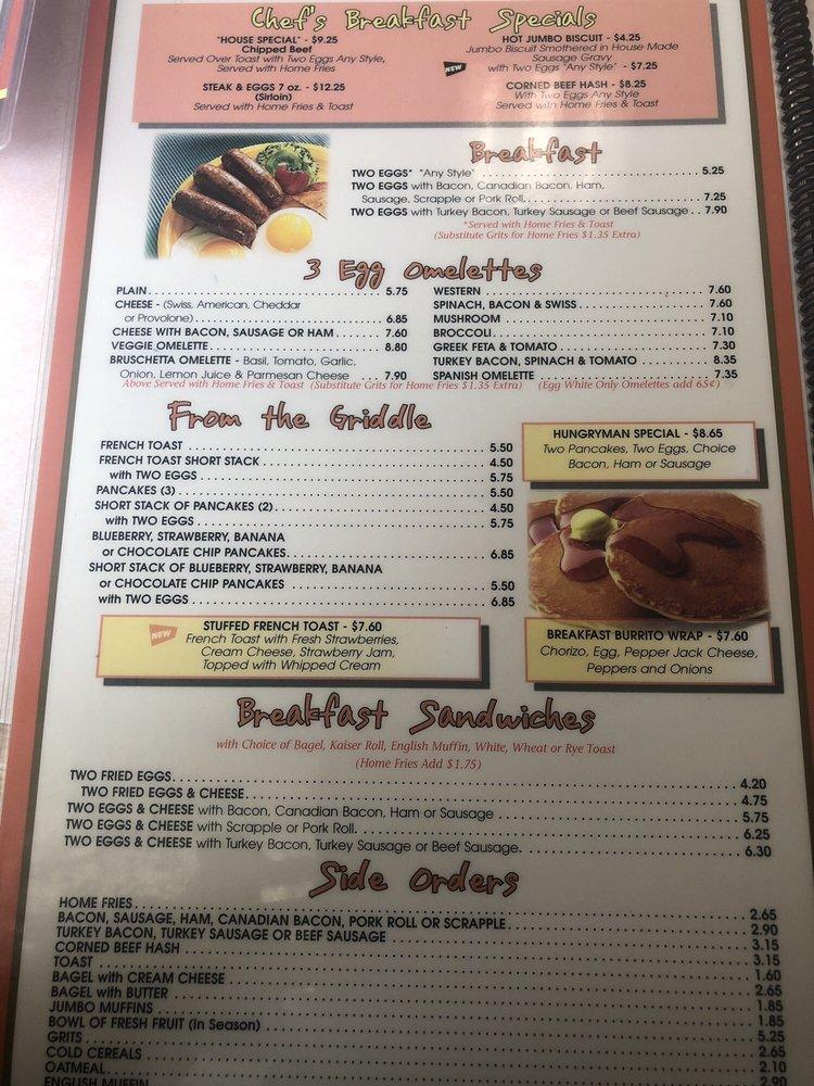Menu at Perry's Cafe & Deli, Atlantic City