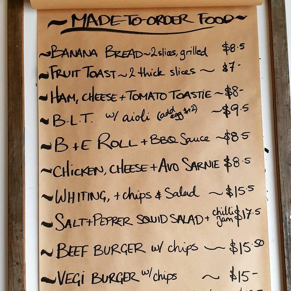 Menu at Wharf Street Cafe (Nambucca Heads), Nambucca Heads