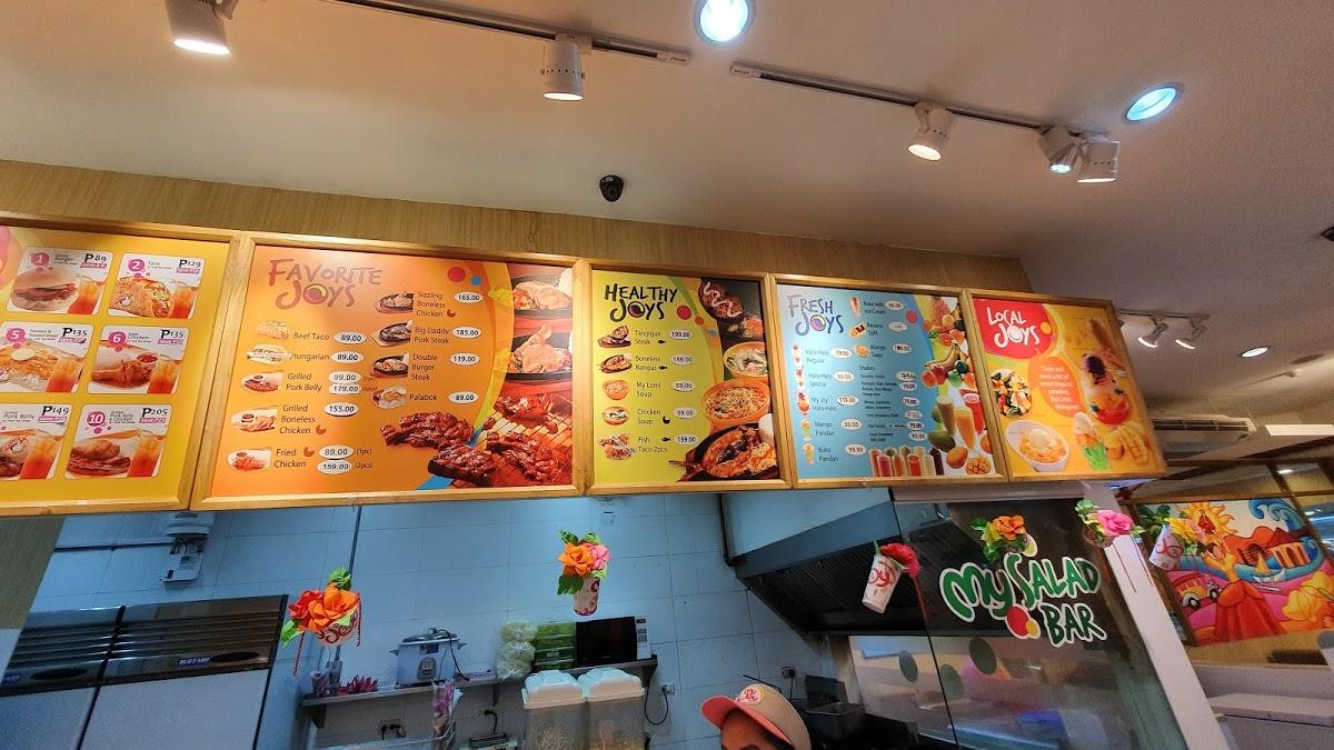 Menu at My Joy Ayala Center Cebu restaurant, Cebu City