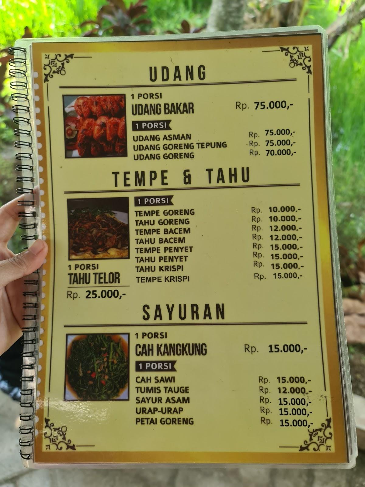 Menu at Warung Bu Is restaurant, Pandaan, Jl. Sedap Malam No.22