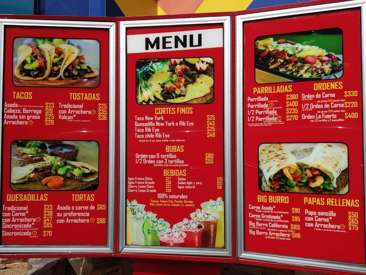 Menu at Asadero El Fuerte restaurant, Mexicali, Av. San Pedro Mezquital ...