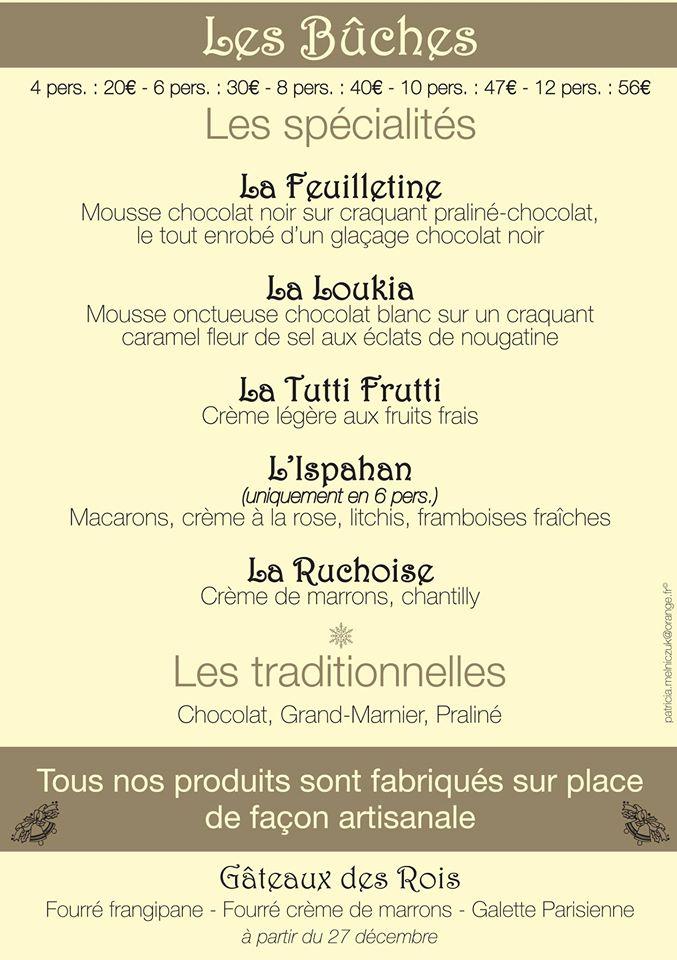Menu at La Ruche à Pains, Gréasque