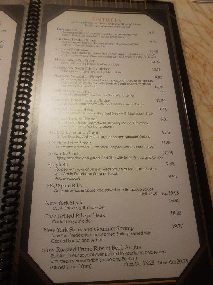 Menu at Café Bellini cafe, Sparks