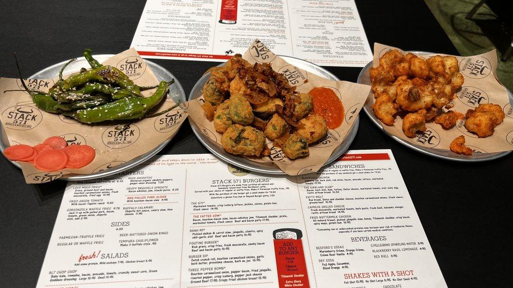 Menu at Stack 571 Burger and Whiskey Bar - Kirkland, Kirkland