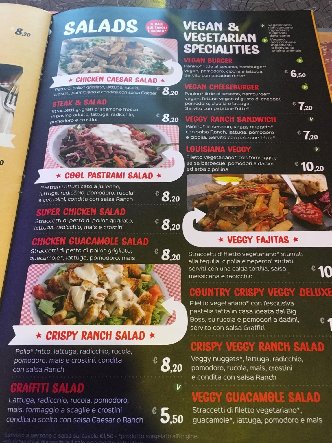 Menu da America Graffiti Diner Ristorante- Hamburger e Steakhouse ...