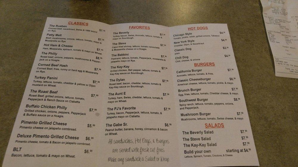 Menu at Bigs Of Batesville restaurant, Batesville