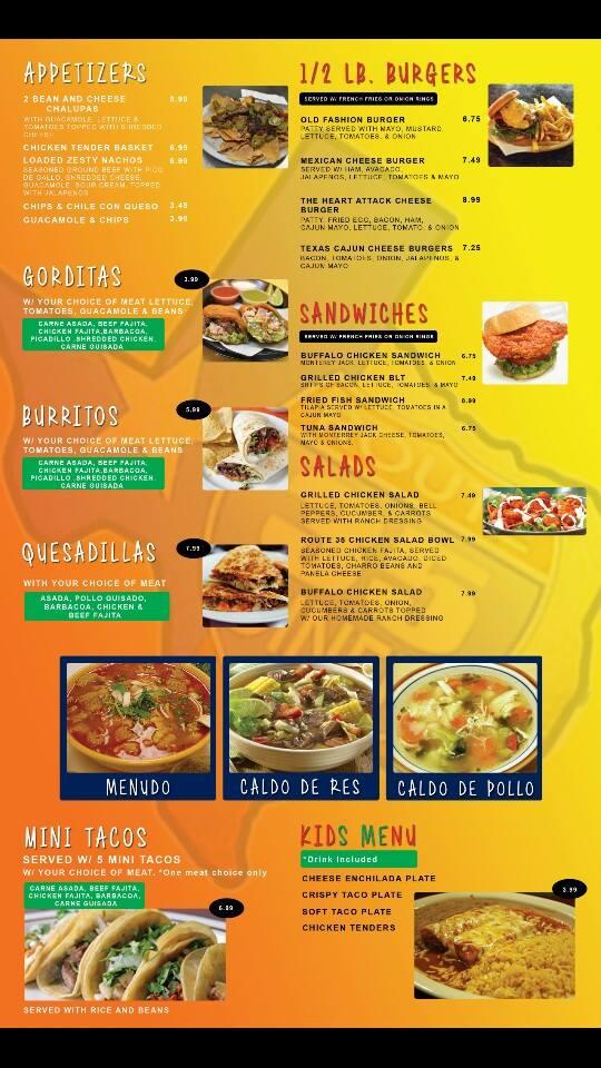 Menu at Route 35 Diner fast food, Von Ormy