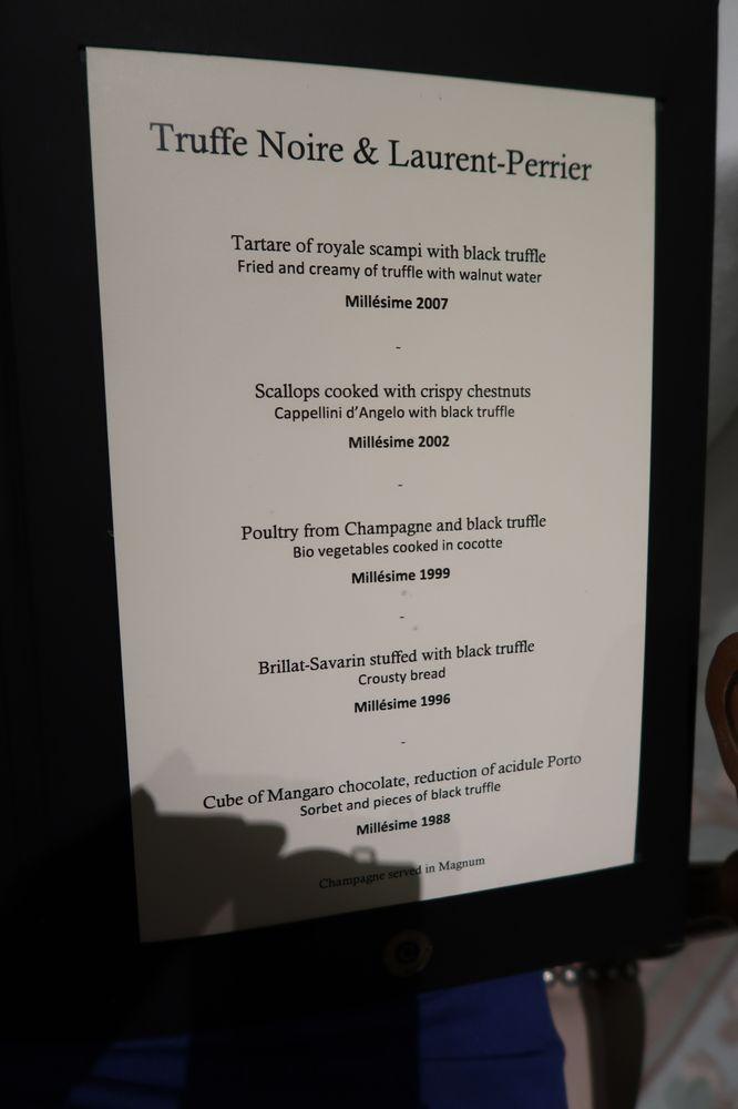 Menu au Restaurant Le Parc**, Reims