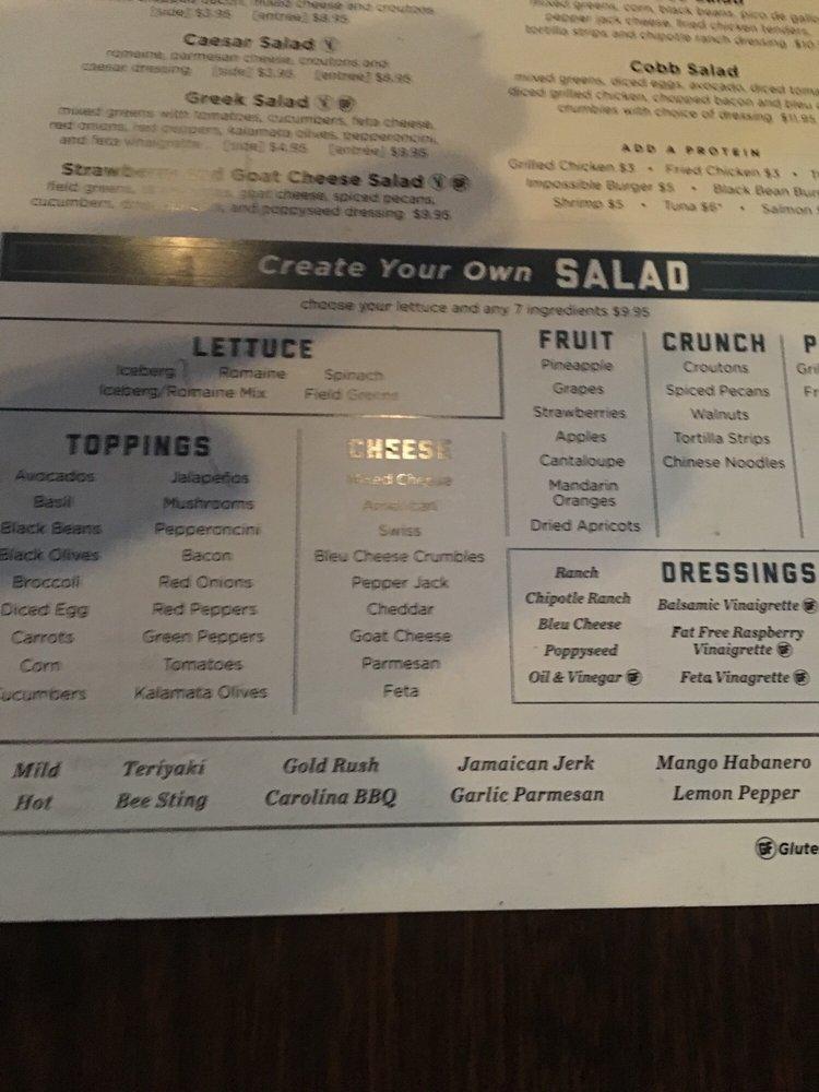 Menu at Five Points Public House, Albemarle