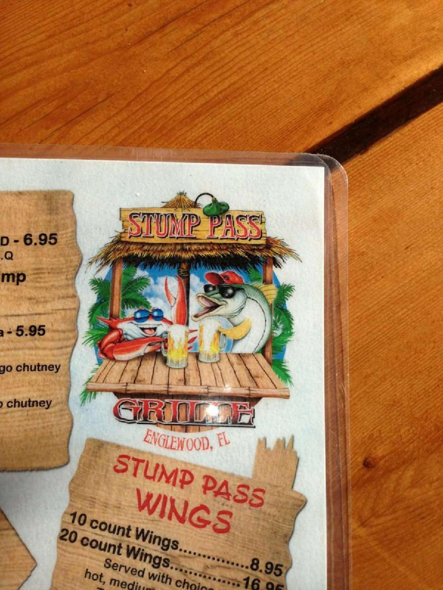 Stump Pass Grill in Englewood - Restaurant menu and reviews