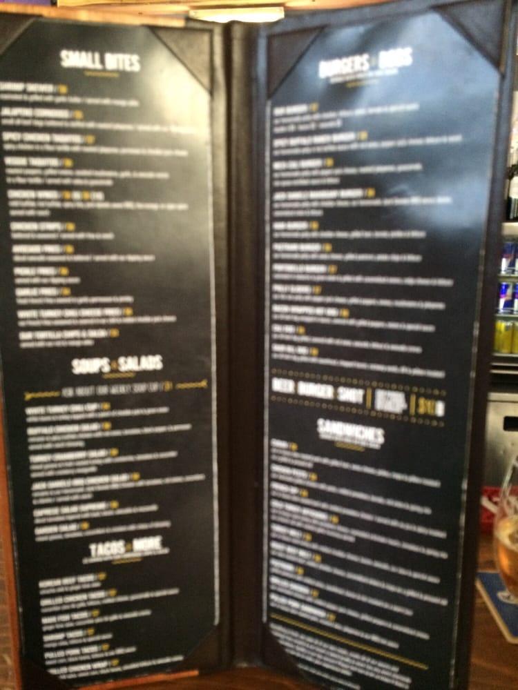 Menu at Our Bar, Reno