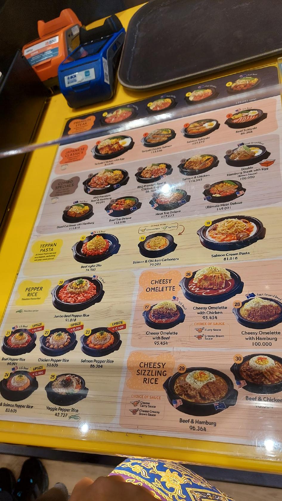 Menu at Pepper Lunch Lippo Puri, West Jakarta, Lippo Mall Puri Food ...