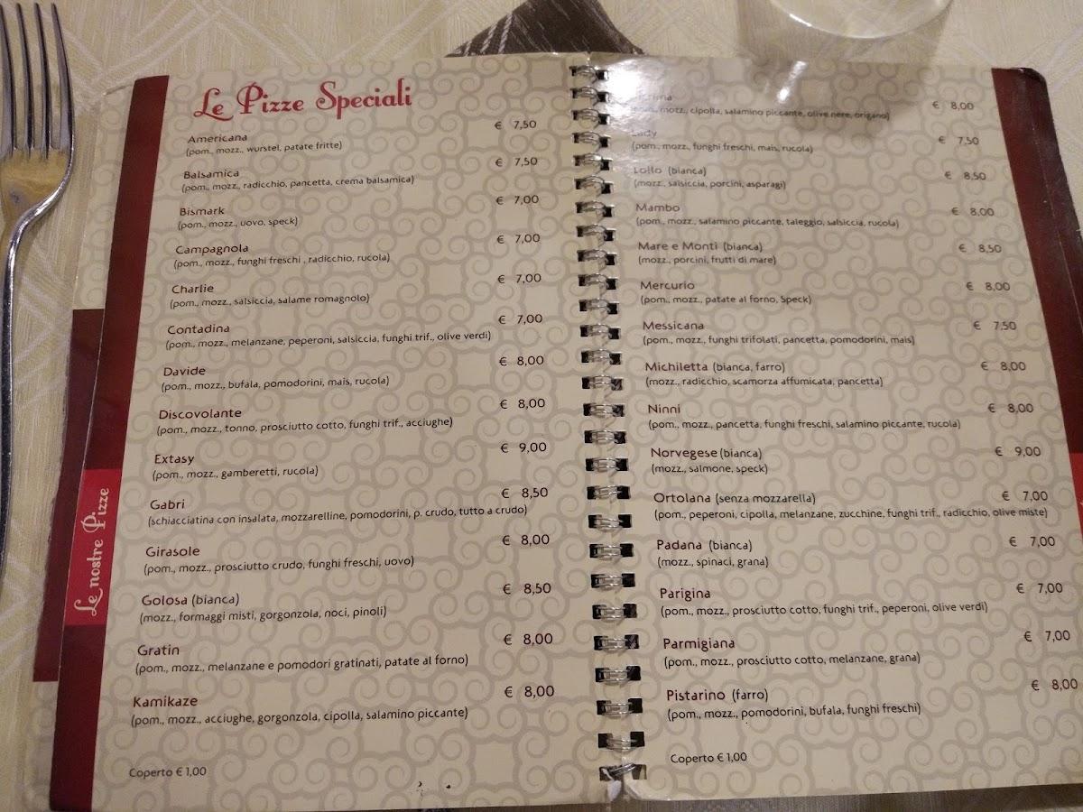 Menu da Ristorante Pizzeria La Stalla, Cesena