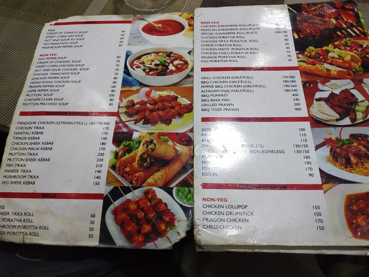 Menu at Royal Chef Restaurant, Chennai
