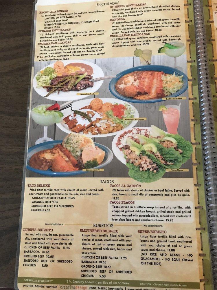 Menu at Vargas Restaurant Bar & Grill, Liberal