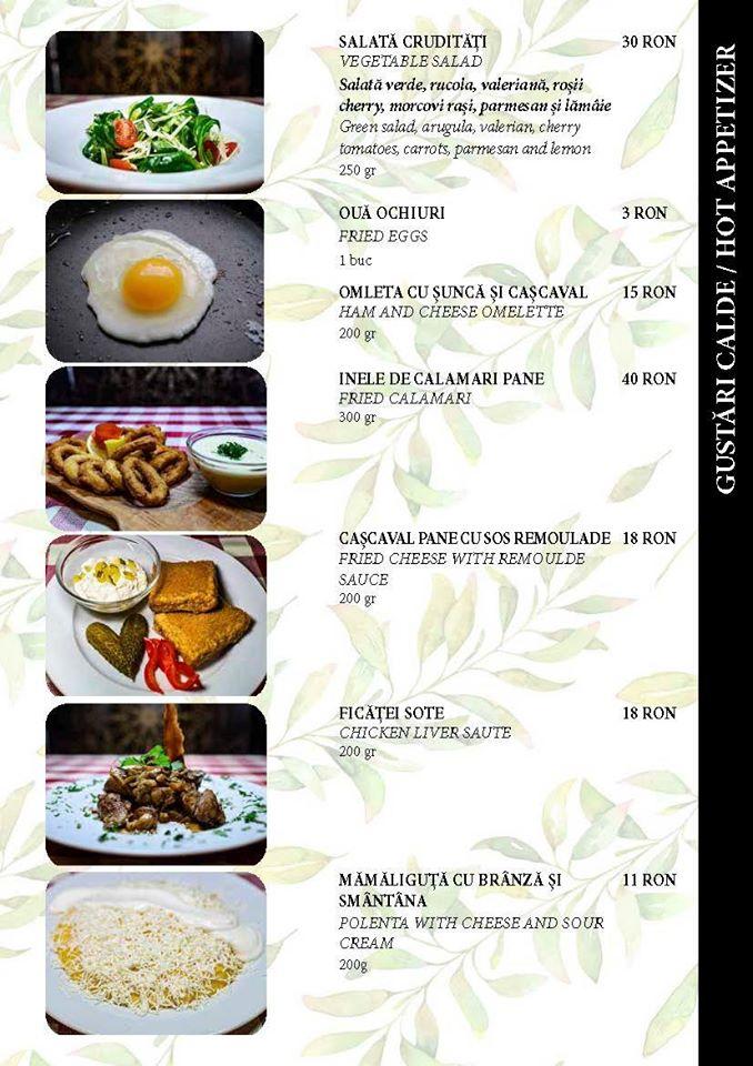 Menu at La Maestro Sânnicolau Mare, Sânnicolau Mare