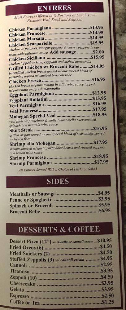Menu at My Favorite Pizza Place pizzeria, Mohegan Lake