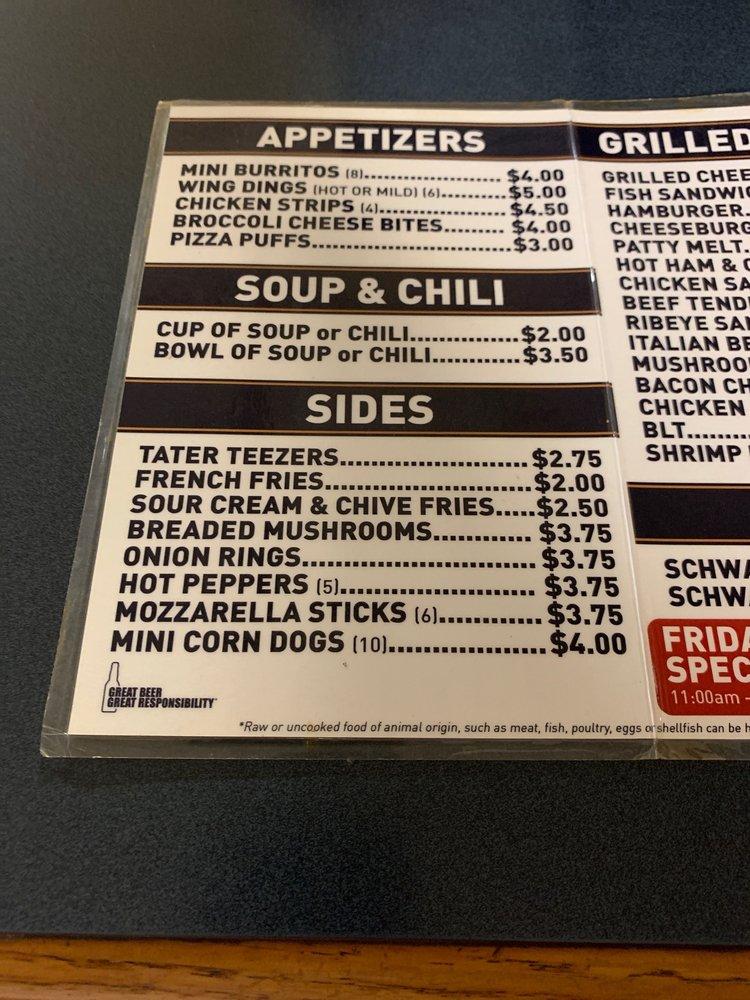 Menu at The Oasis Restaurant, San Pierre