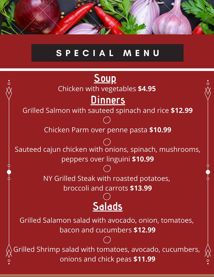Menu at Shoreline Cafe & Catering, Branford