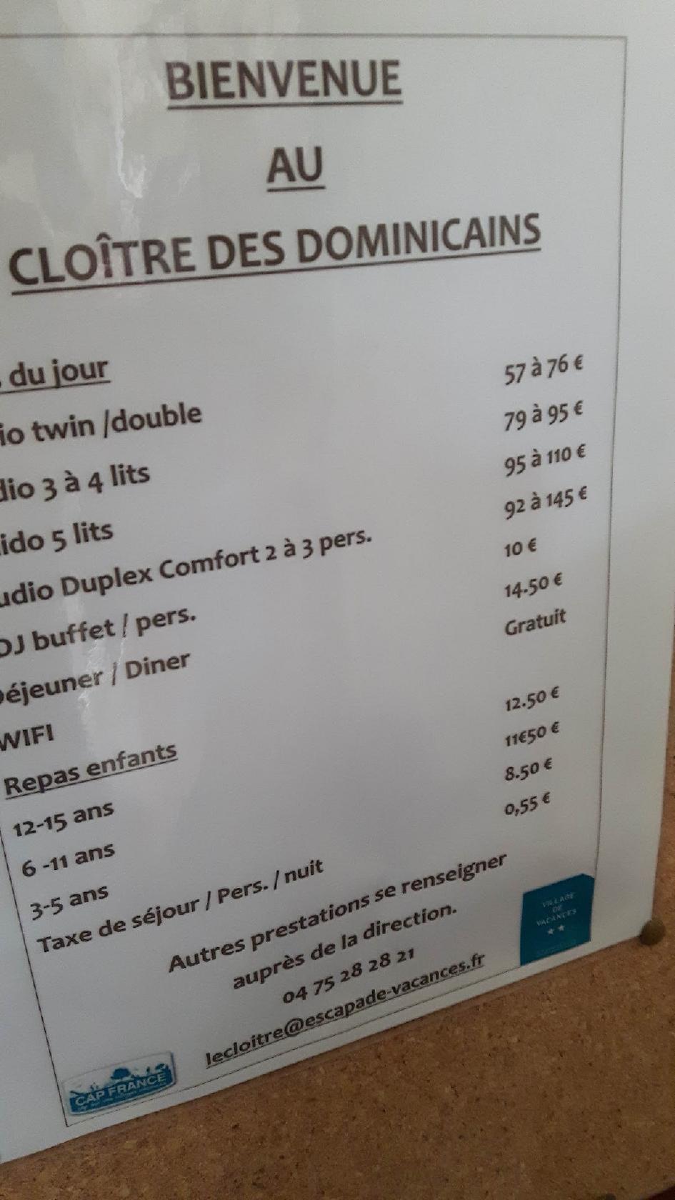 Menu au Chez Max restaurant, Buis-les-Baronnies