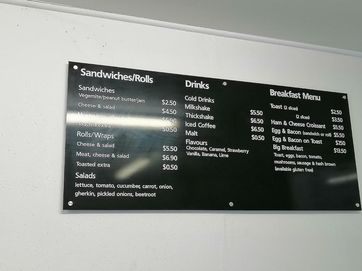 Menu at Blumberg Bakery & Takeaway, Birdwood