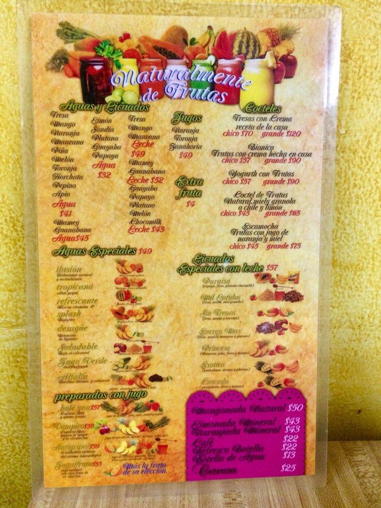 Carta del restaurante Taquería Arandas, Nuevo Laredo, C. 5 del Febrero 2836