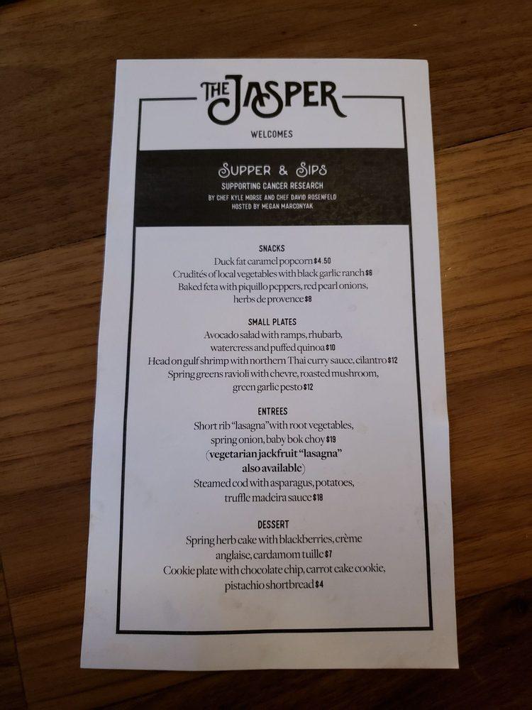Menu at The Jasper pub & bar, Richmond