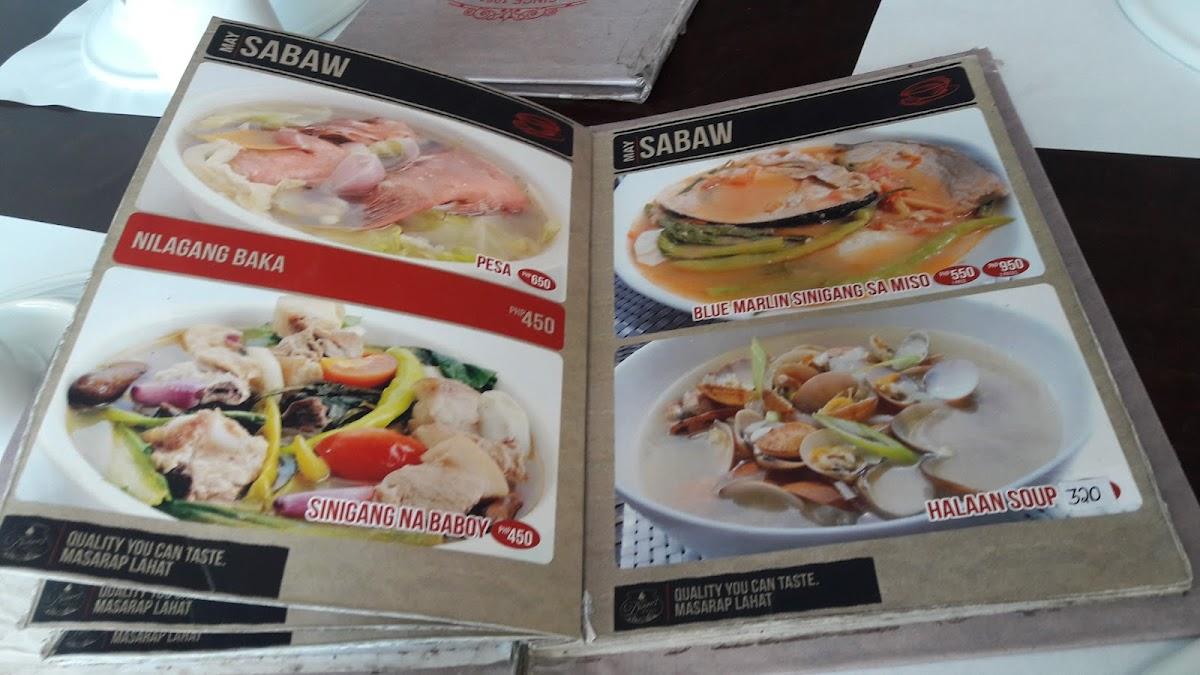 Menu at Diner's Original Bulalo restaurant, Tagaytay, 3WXC+CQ2