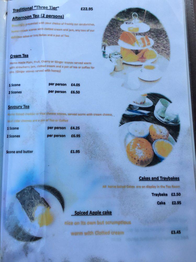Menu at Locks Victorian Tea Rooms cafe, Dunster