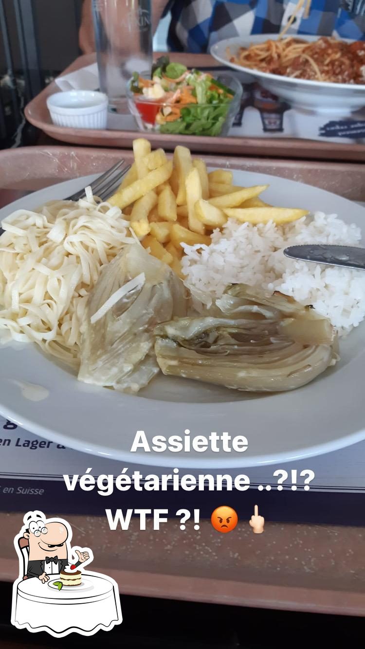 Menu au Restaurant De L'île, Boudry