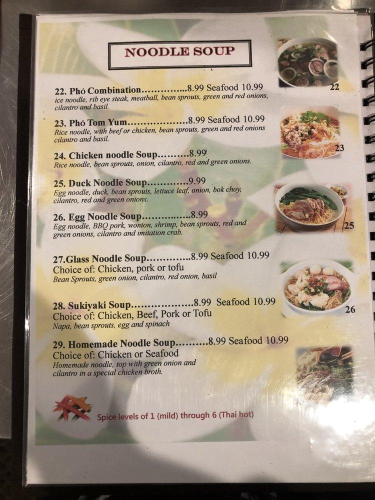Menu at Asian Cafe, Fort Smith